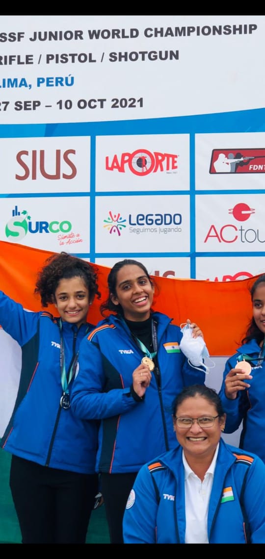 Manvi bags gold in International Shotgun Competition